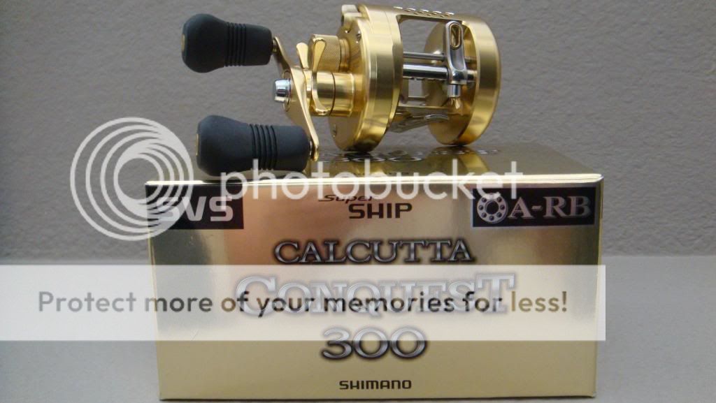 Shimano Calcutta Conquest 300 (Japanese) NIB & G. Loomis Swimbait Rod ...